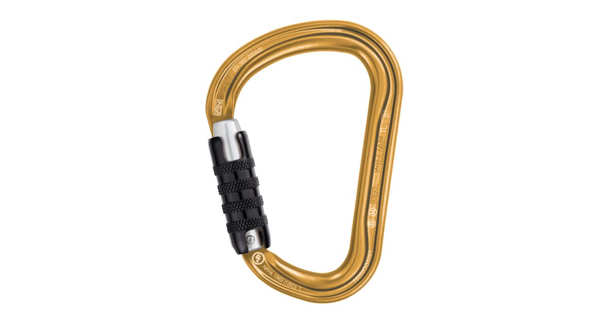 Connecteur HMS William PETZL - Gold | Boutique en Ligne Le-Besson